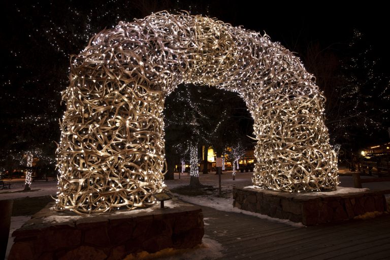 The History of The Jackson Hole Antler Arches